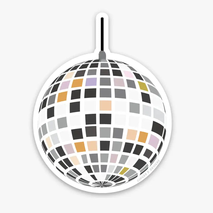 Disco Ball Vinyl Sticker